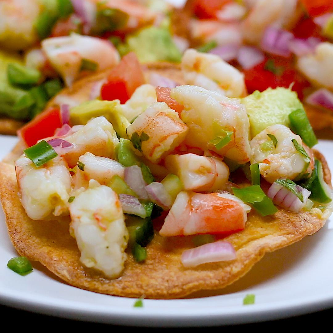 Shrimp and Avocado Tostadas – J. Olive Co.